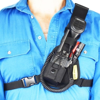 Phone and Handheld Radio Chest Holsters | Tin Can Solutions